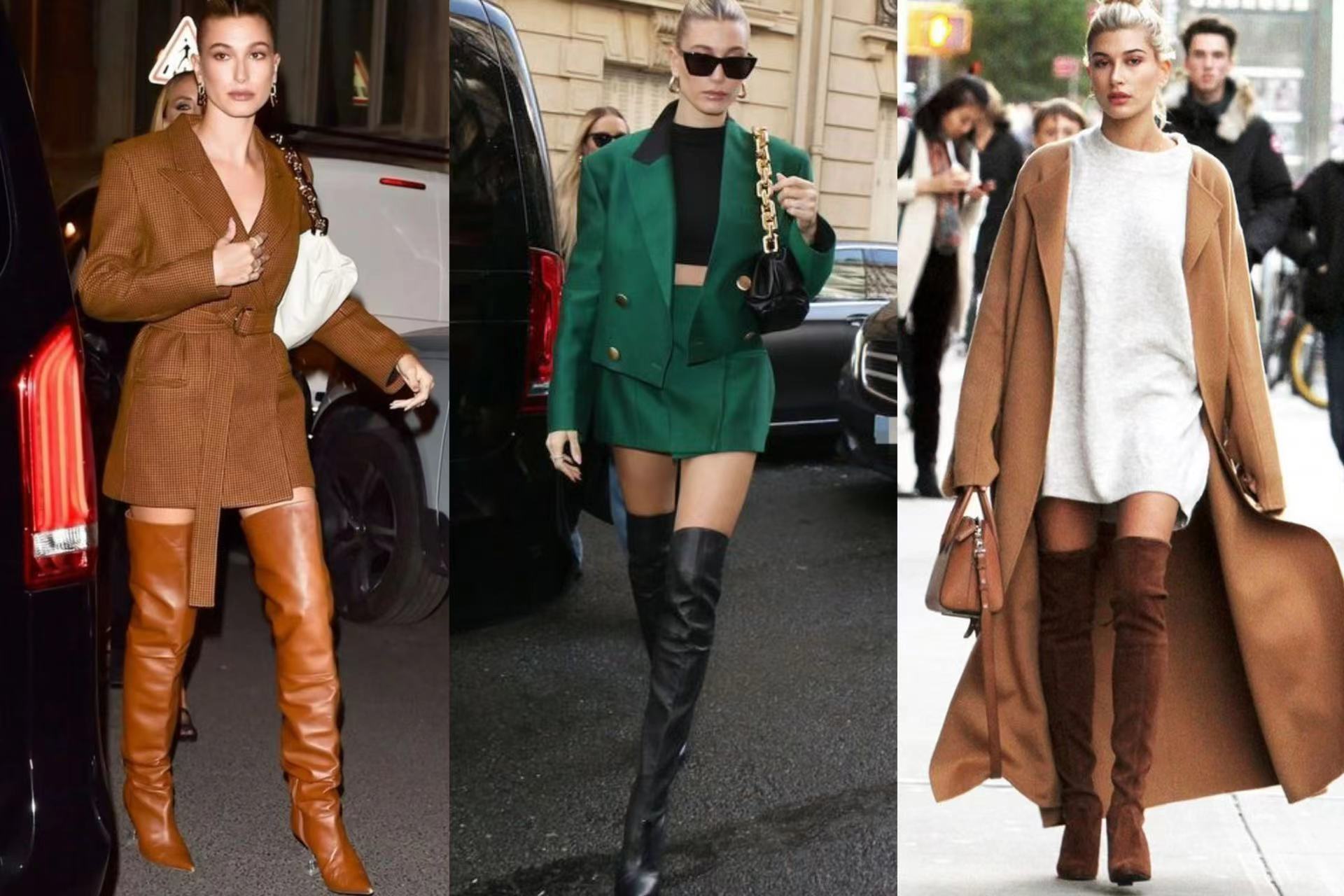 9 Chic Looks with Leather Over the Knee Boots for 2024 Fall - Toptrends ...